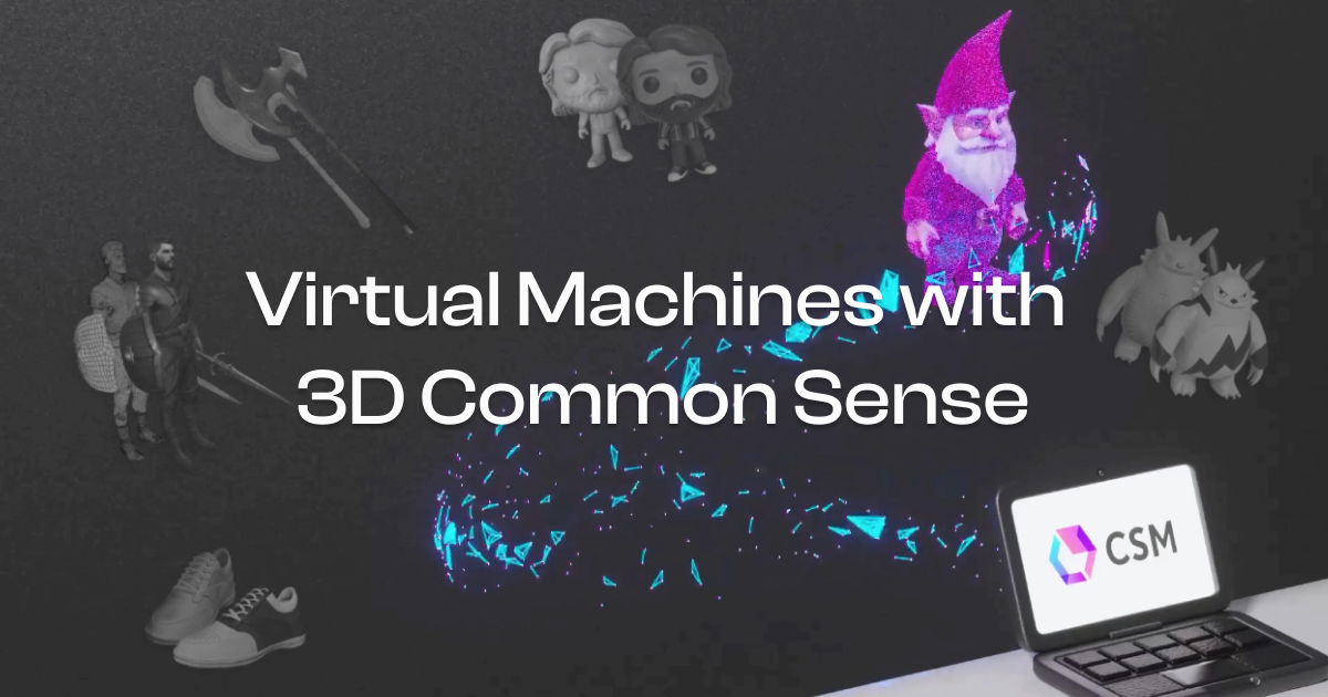 CSM AI: 领先的3D生成式AI工具，图像文本一键转3D模型